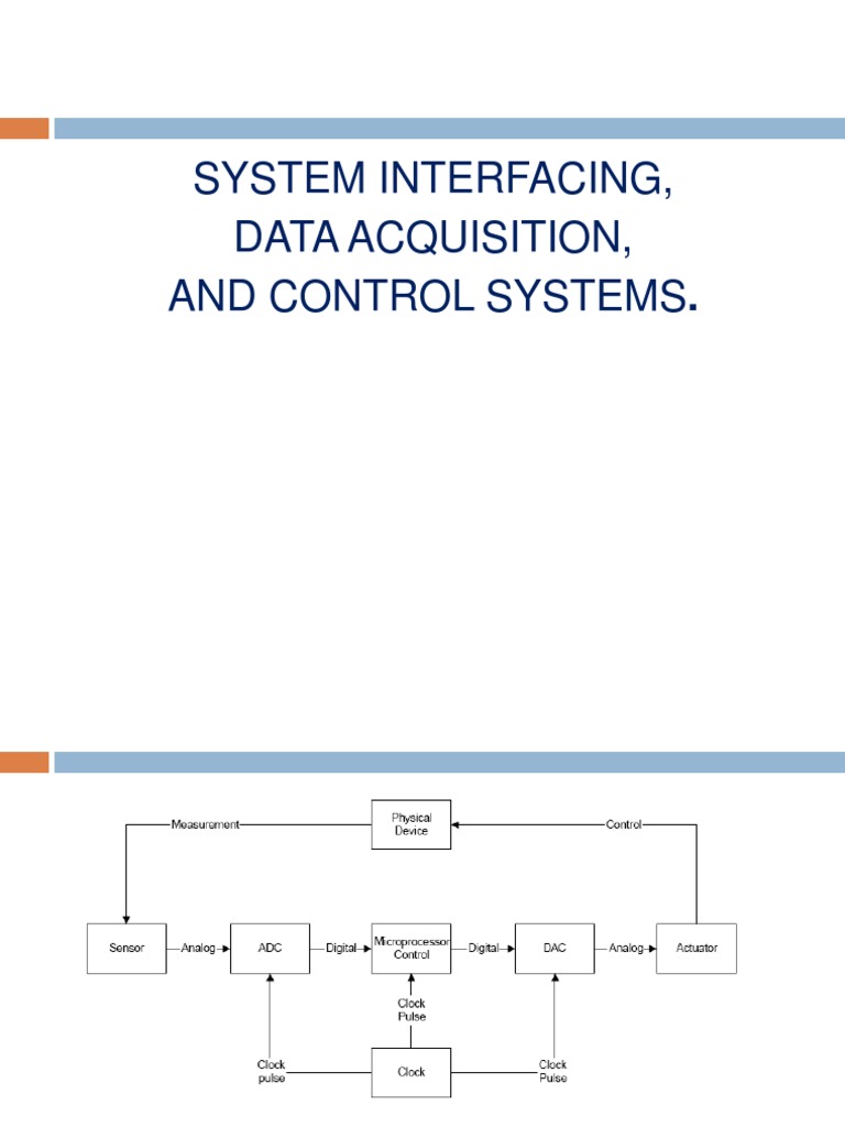 System Interfacing, Data Acquisition, and Control Systems | PDF ...