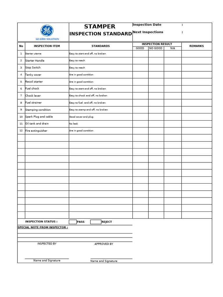 14 Checklist STAMPER | PDF