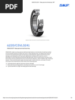 SKF 6322 - C3Deep Groove Ball Bearing Specification | PDF | License ...