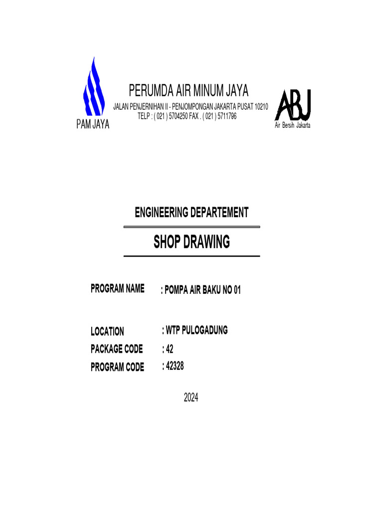 Detail Baseplate dan Pondasi Pompa | PDF