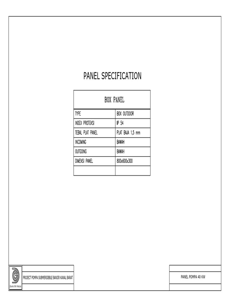 Project Panel Pompa Banjir Kanal Barat | PDF | Power Electronics ...
