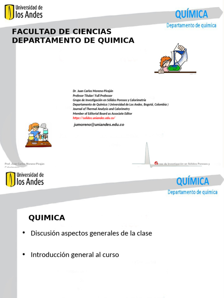 a1 Sem 1 Introduccion Curso Quimica - Copy (1) | PDF | Moléculas | Importar