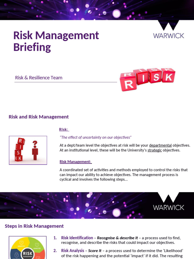 Risk Management Process Overview | PDF | Risk | Risk Management