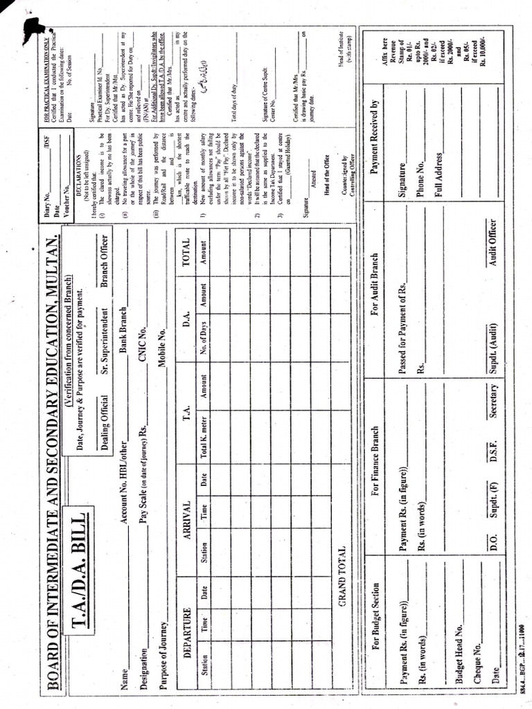 TA DA Bill Conduct | PDF