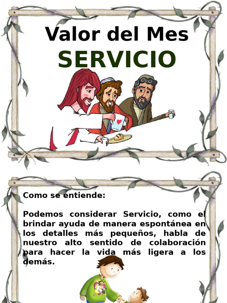 Mural Valor Servicio | PDF