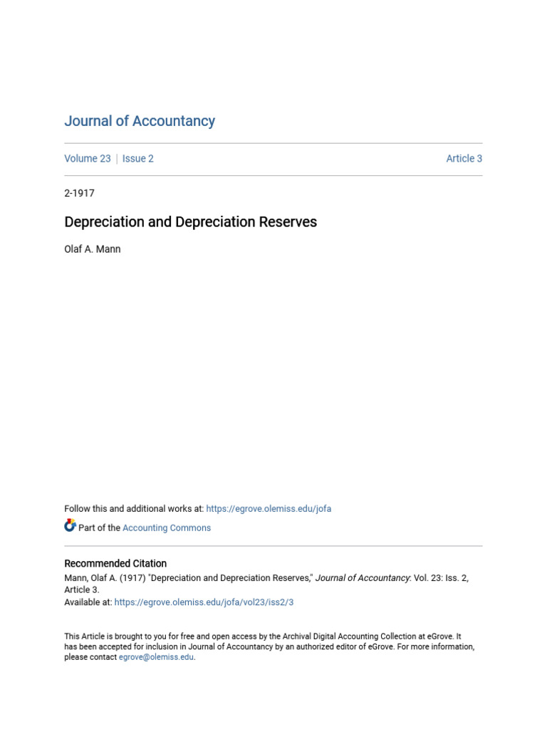 Depreciation and Depreciation Reserves | PDF | Depreciation | Investing