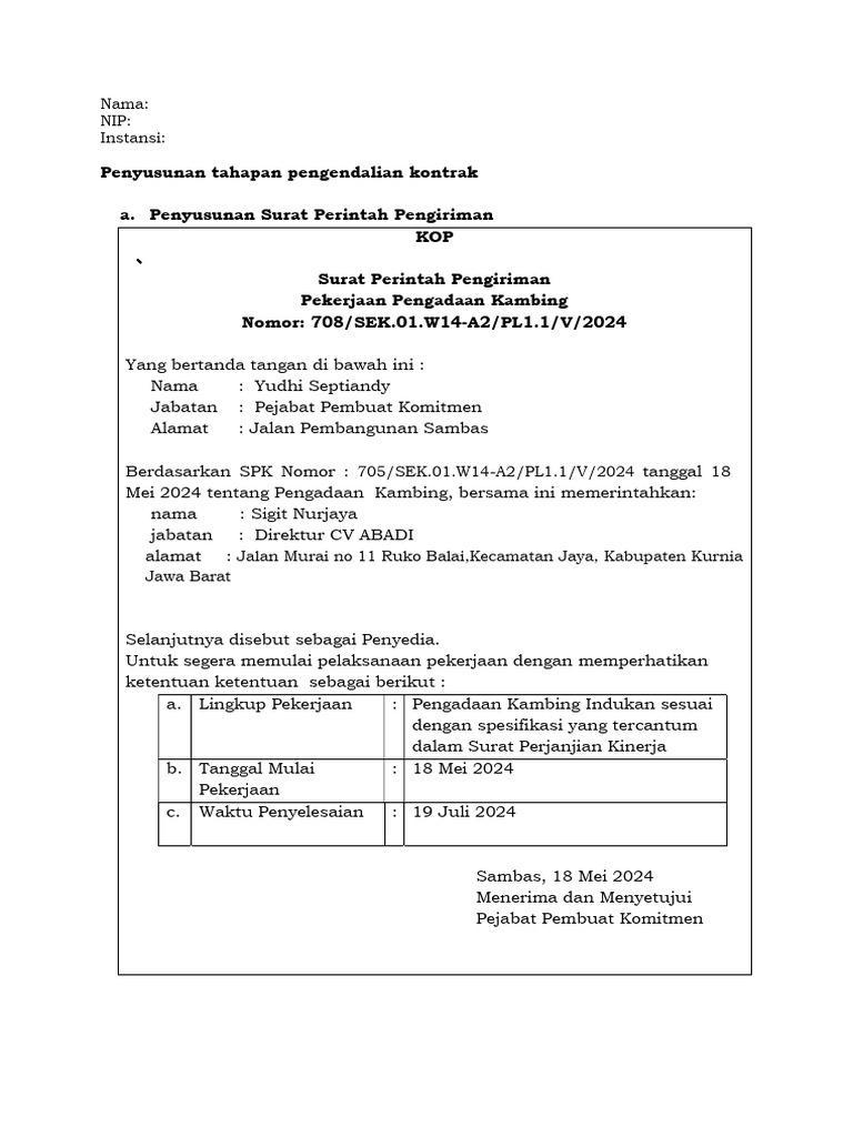 SPP - MOnitoring - Pengadaan Kambing | PDF