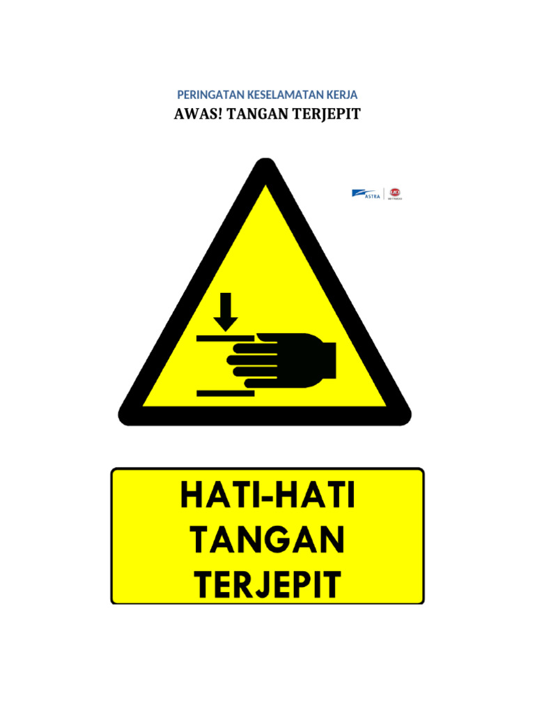 Poster_Safety_Tangan_Terjepit_Astra | PDF