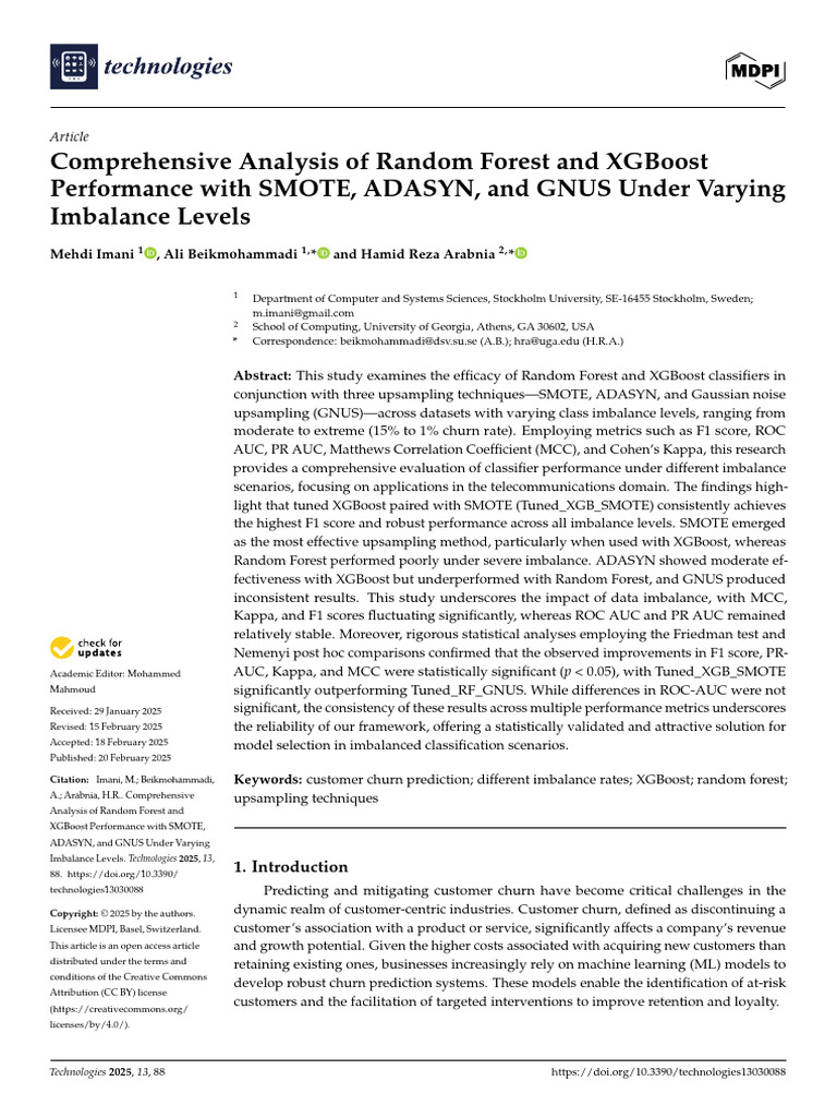 Technologies 13 00088 | PDF | Receiver Operating Characteristic ...