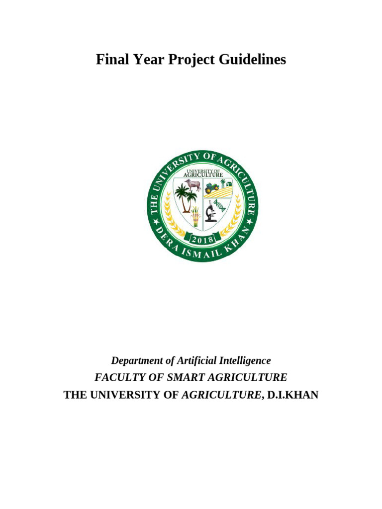 FYP Report Sample and General Guidlines | PDF | Use Case | Modular ...