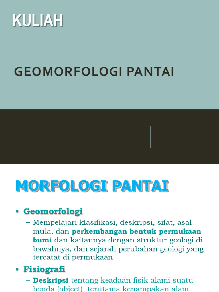 Morfologi Pantai | PDF