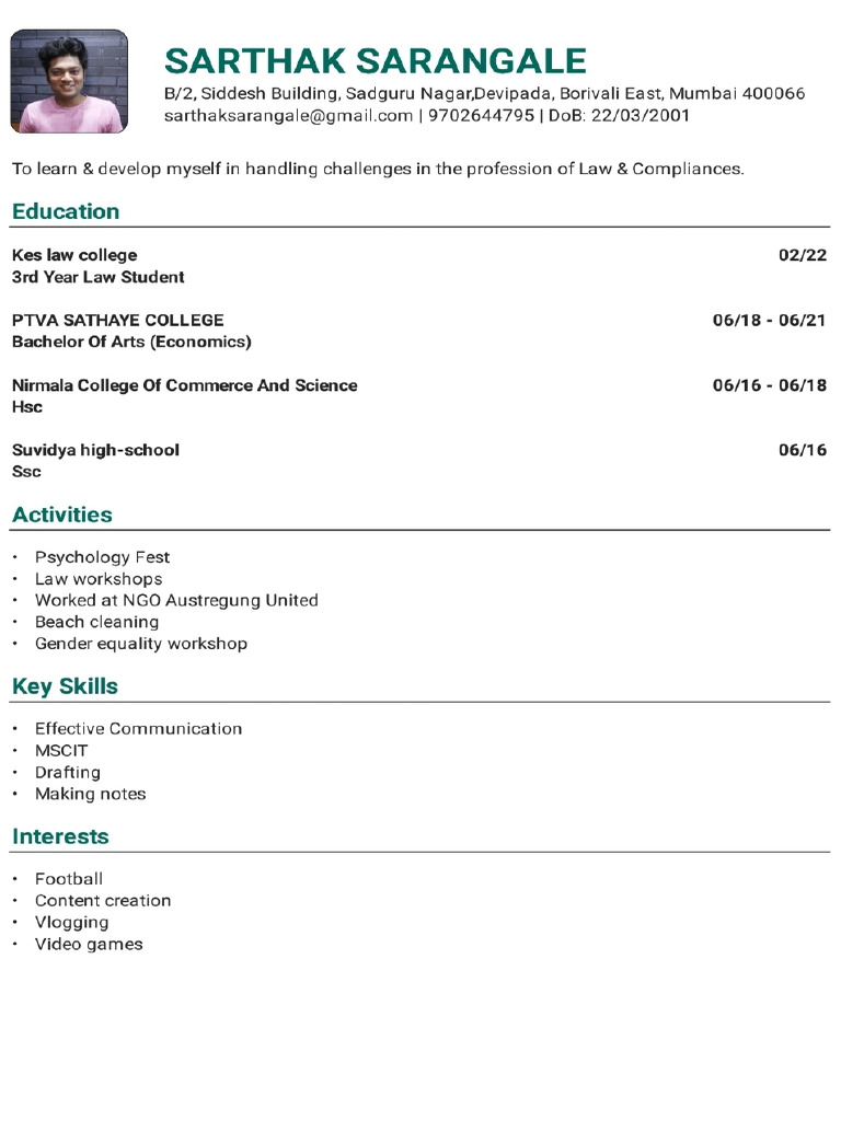 Sarthak New Resume | PDF