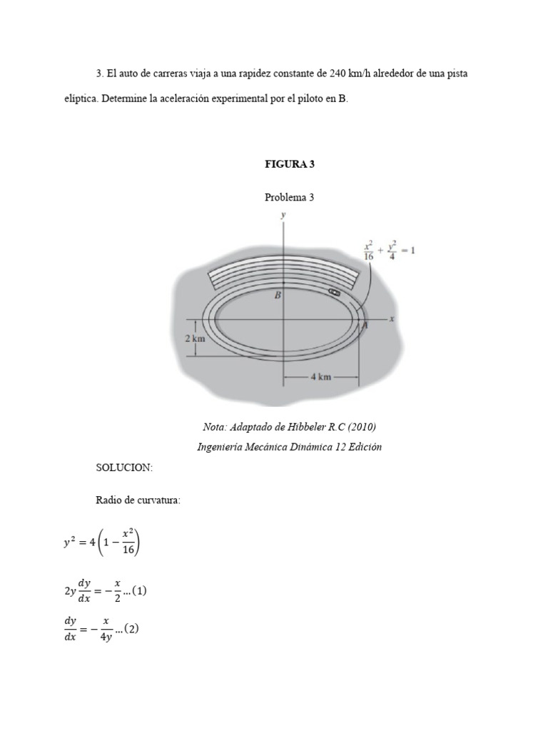 Aceleración de un auto en curva | PDF | Mecánica | Física