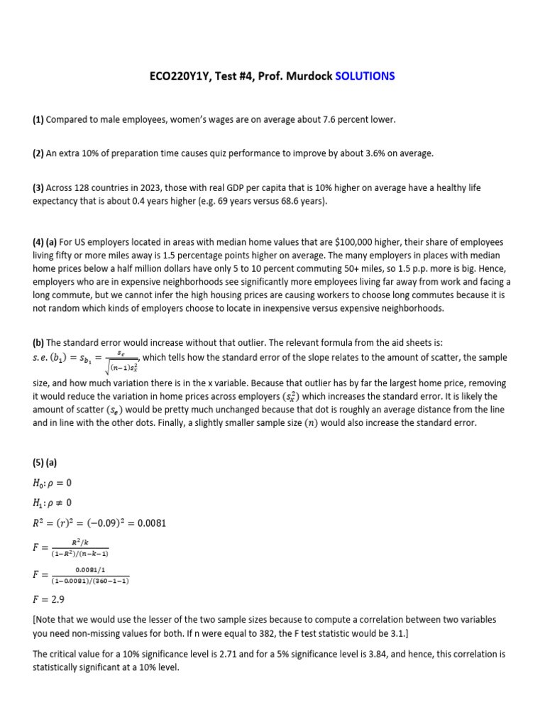 TT220 4 MAR25 SOLN Less Paper | PDF | Statistical Significance | Standard Error