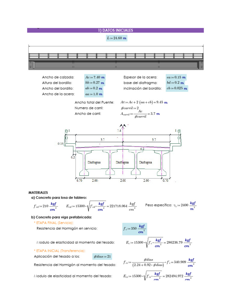 Diseño Viga Aashto Tipo I | PDF | Viga (Estructura) | Ingeniería mecánica