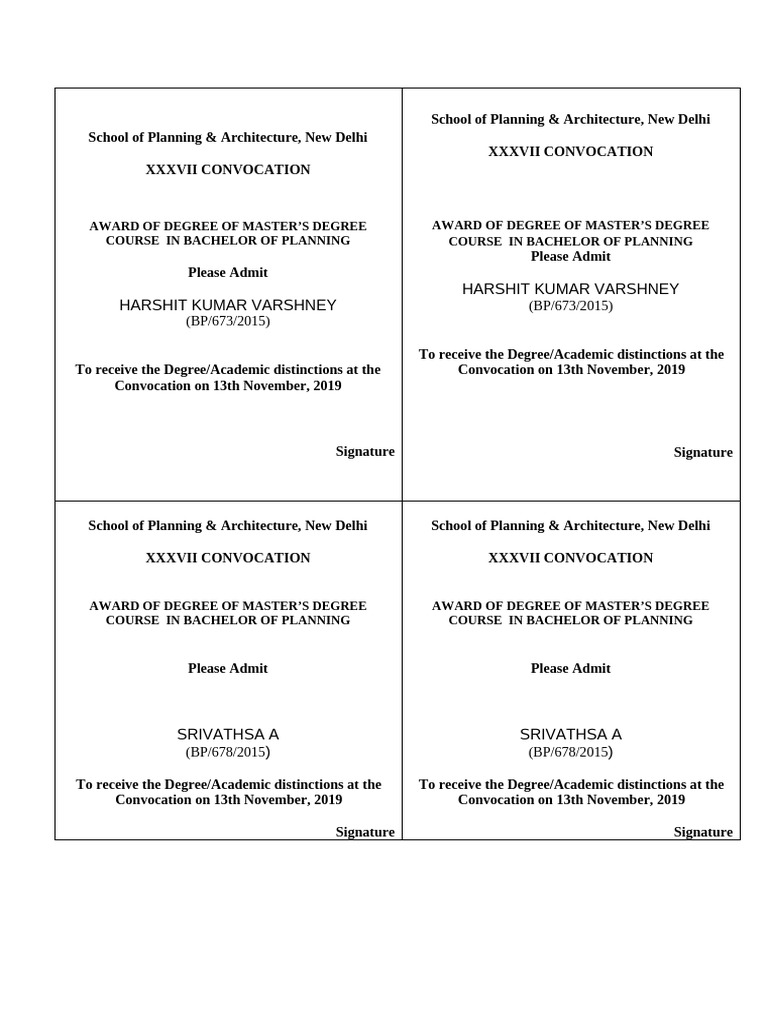 XXXIV draft convocation B. PLANNING | PDF | Academic Administration