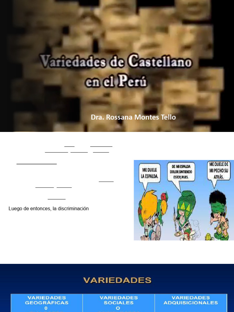 Dialectos del español en Perú | PDF