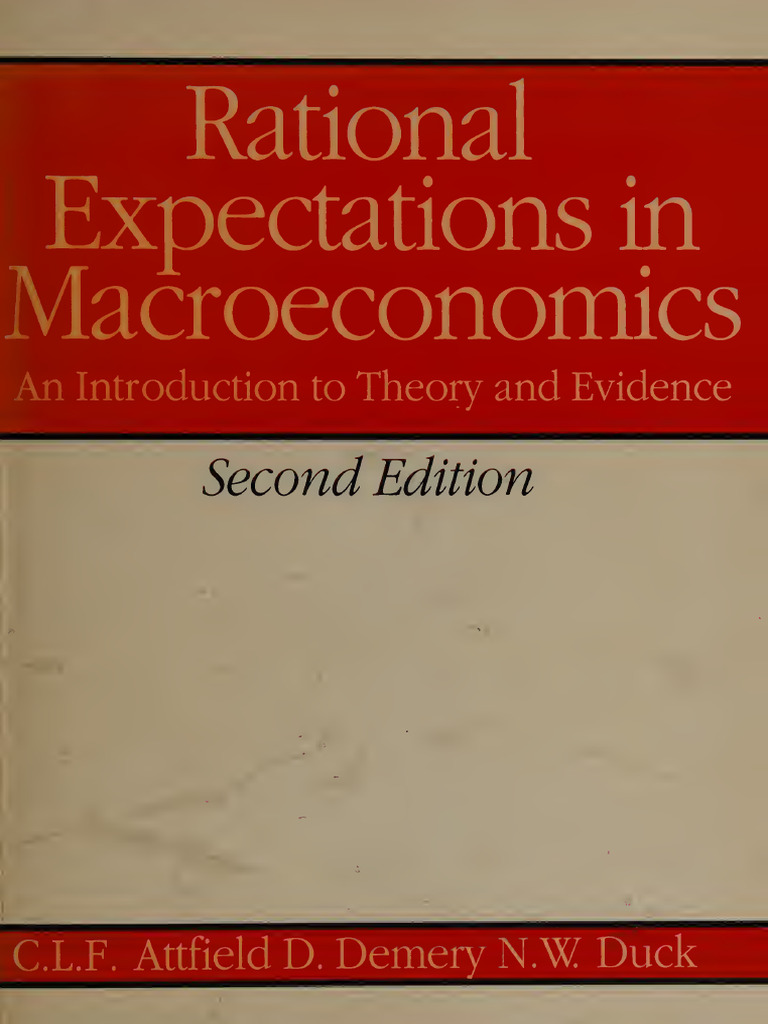 Rational Expectations in Macroeconomics: Second Edition | PDF | Keynesian Economics | Rational ...