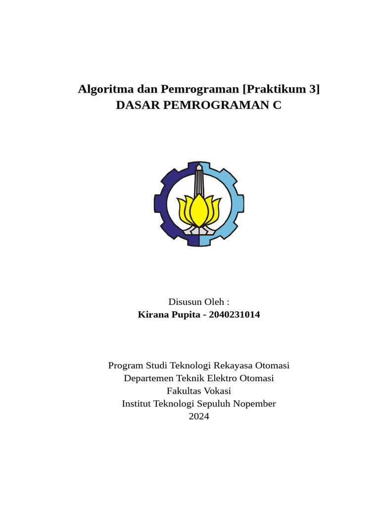 Algoritma Dan Pemrograman | PDF