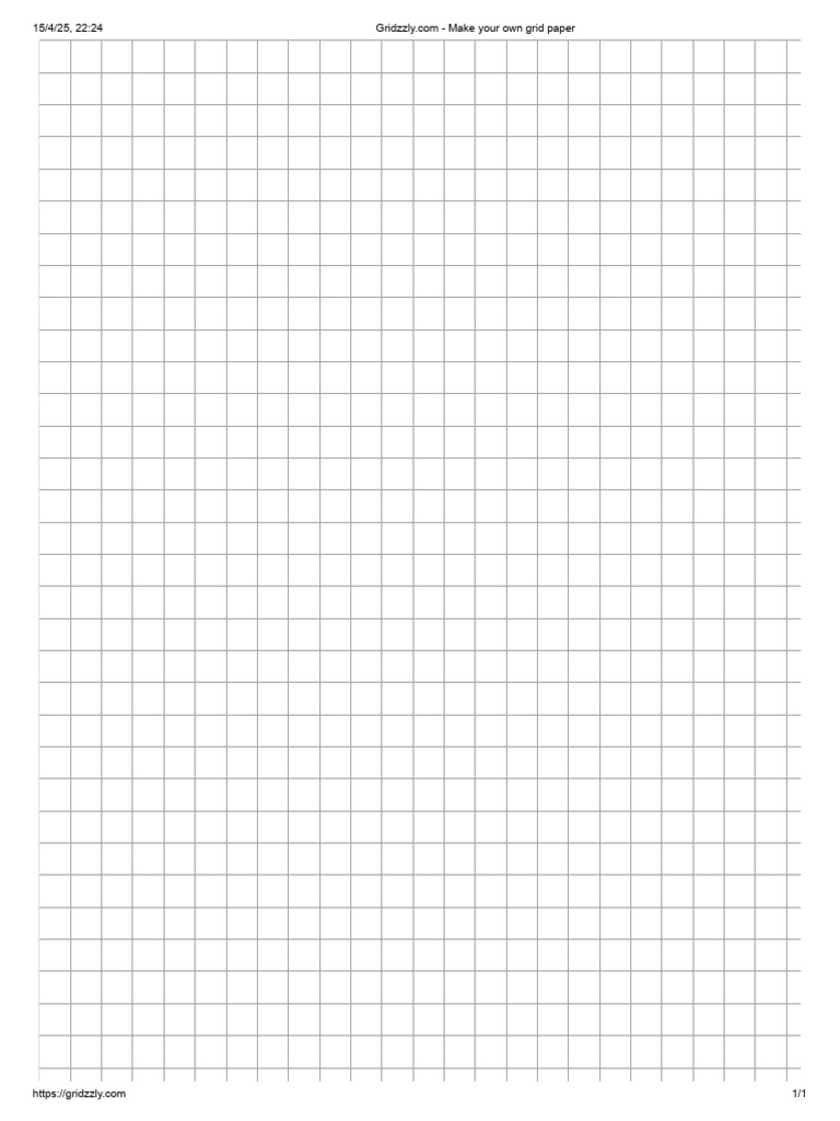 Make Your Own Grid Paper | PDF