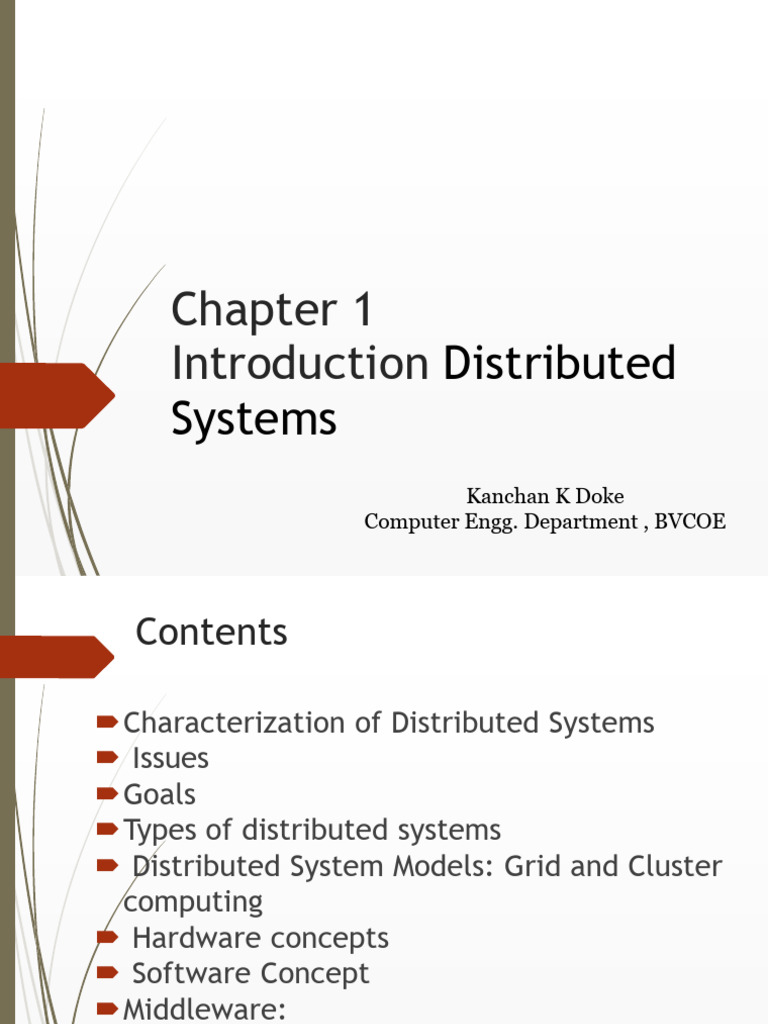 Chap 1 Introduction To DS | PDF | Operating System | Grid Computing
