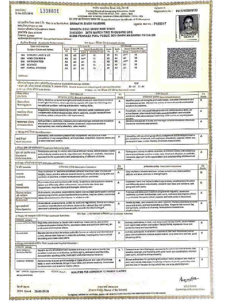 Sanaya Singh Kaushik 10th - Compressed - Compressed | PDF
