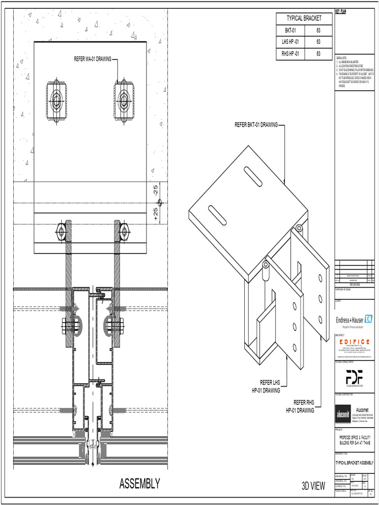 Typical Bracket Assembly Drawings | PDF
