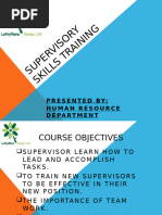 Basic Supervisory Skills | PDF | Supervisor | Leadership