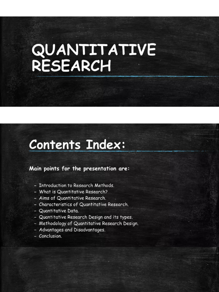 Intro To Quantitative | PDF