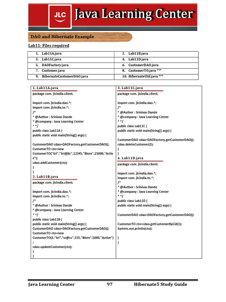 Module 5 - DAO - Other Mappings | PDF | Java (Programming Language) | Software