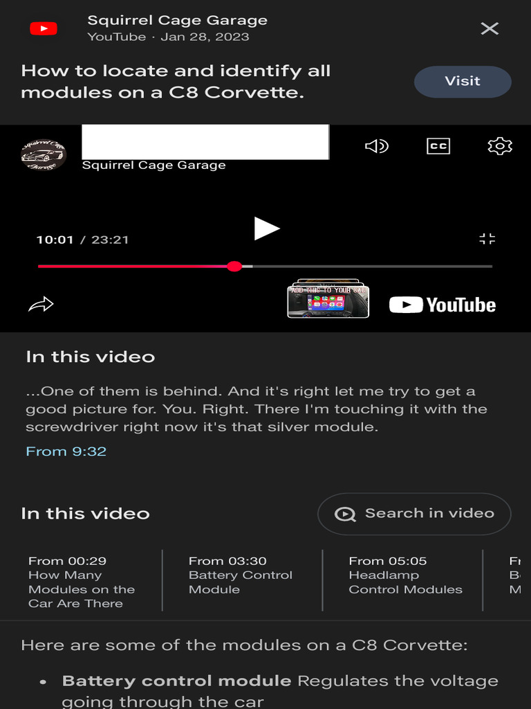 2024 Corvette Telematics Module Location - Google Search | PDF
