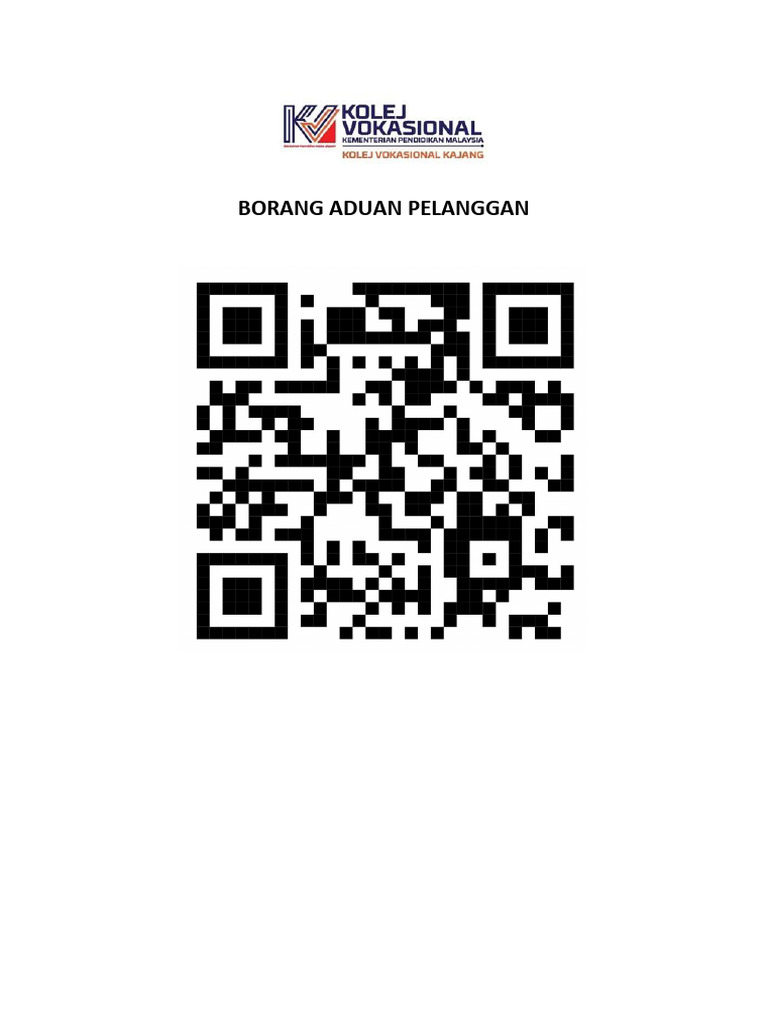 BORANG ADUAN PELANGGAN | PDF
