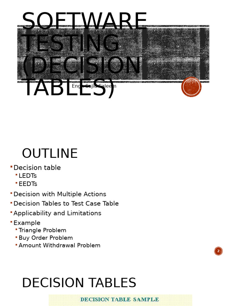 06 Decision Tables - Done | PDF | Triangle | Applied Mathematics