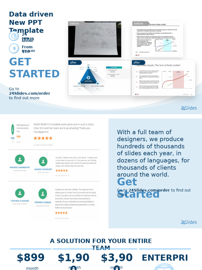 Data Driven New PPT Template | PDF | Printing