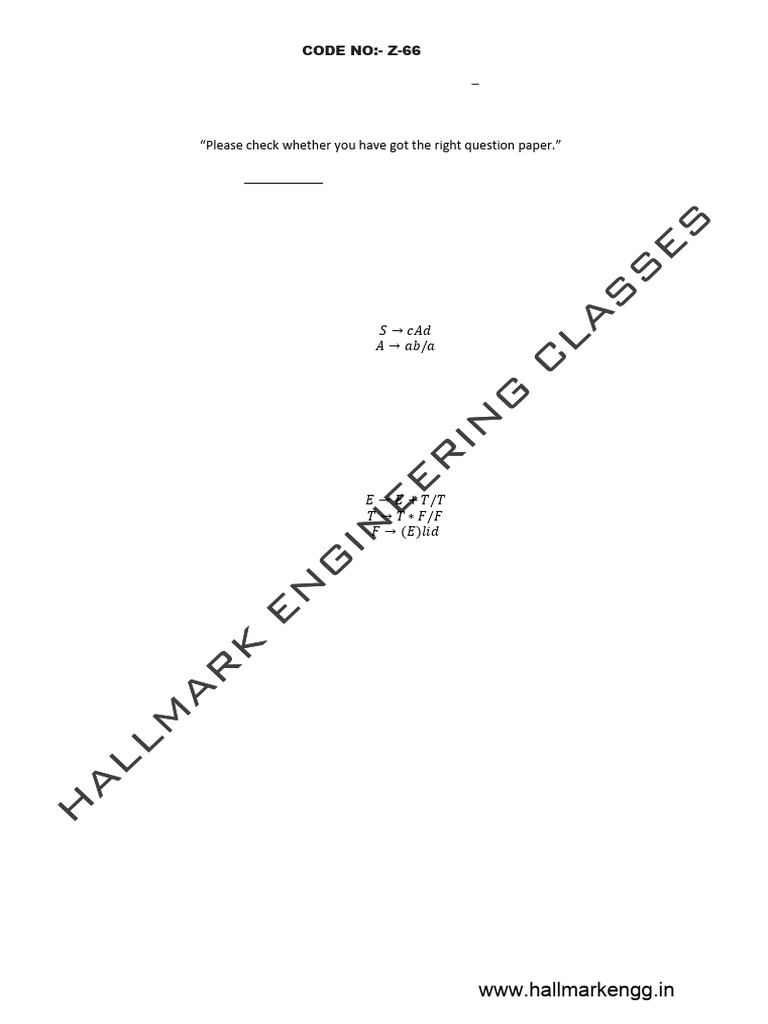 Principles of Compiler Design May 2015 | PDF | Parsing | Implementation