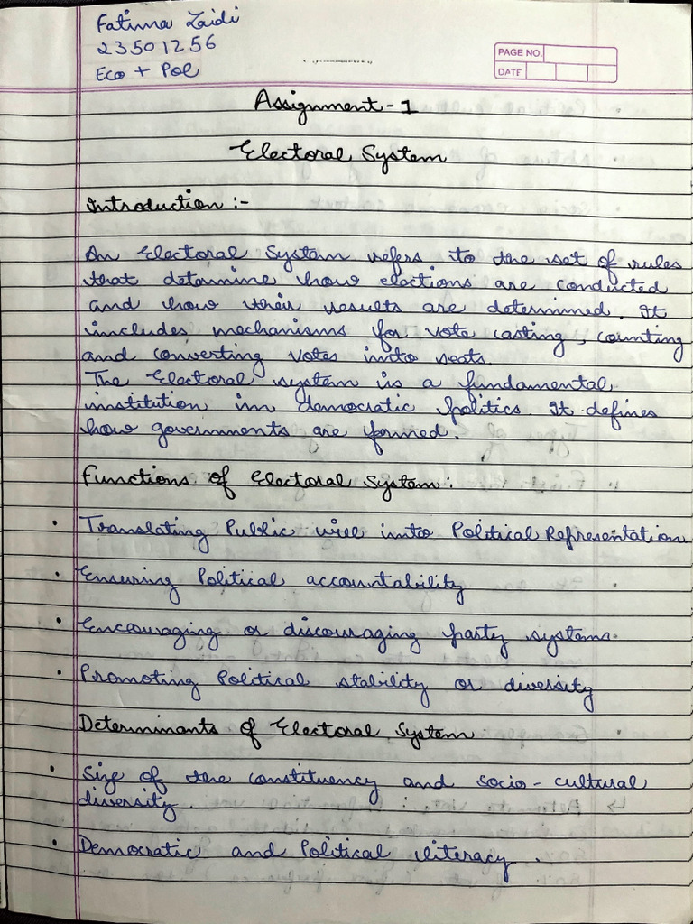 Assignments of Comparative Govt. and Politics | PDF