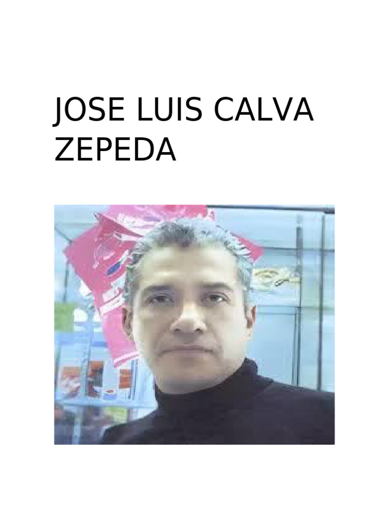 Jose Luis Calva Zepeda Portada | PDF