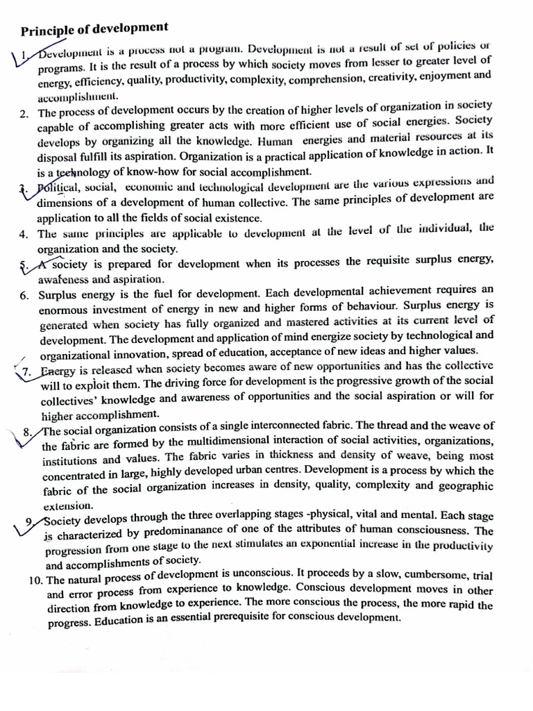 Principles of Development | PDF