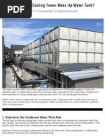 Cooling Tower Make-Up Water Tank Design | PDF | Chemical Engineering ...