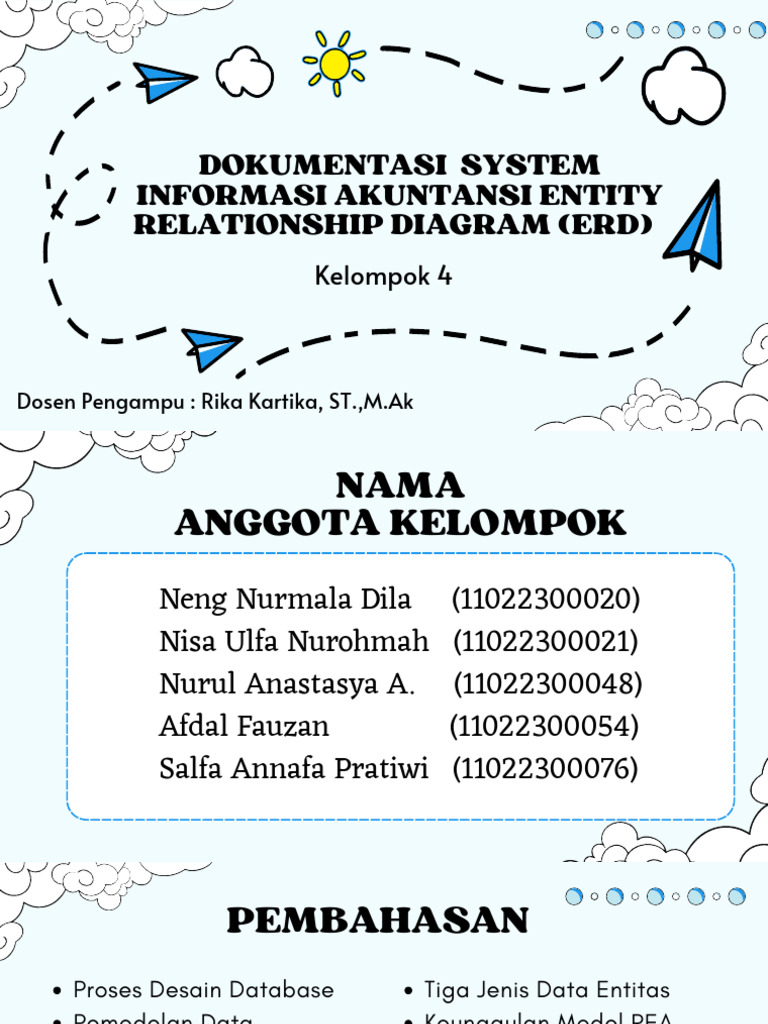 PPT SIA Kelompok 4 Dokumentasi SIA ERD | PDF