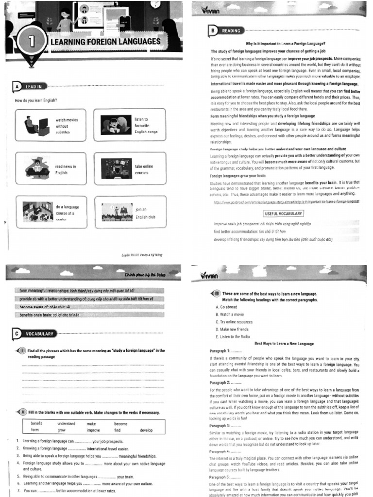 Vstep Practice Excercise | PDF
