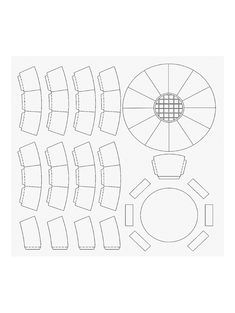 Plantilla Modelo Radial Escala 1 100 | PDF