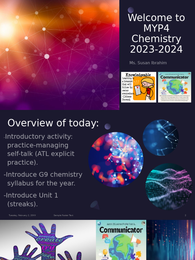 MYP4 Chemistry Overview 2023-2024 | PDF | Volume | Density