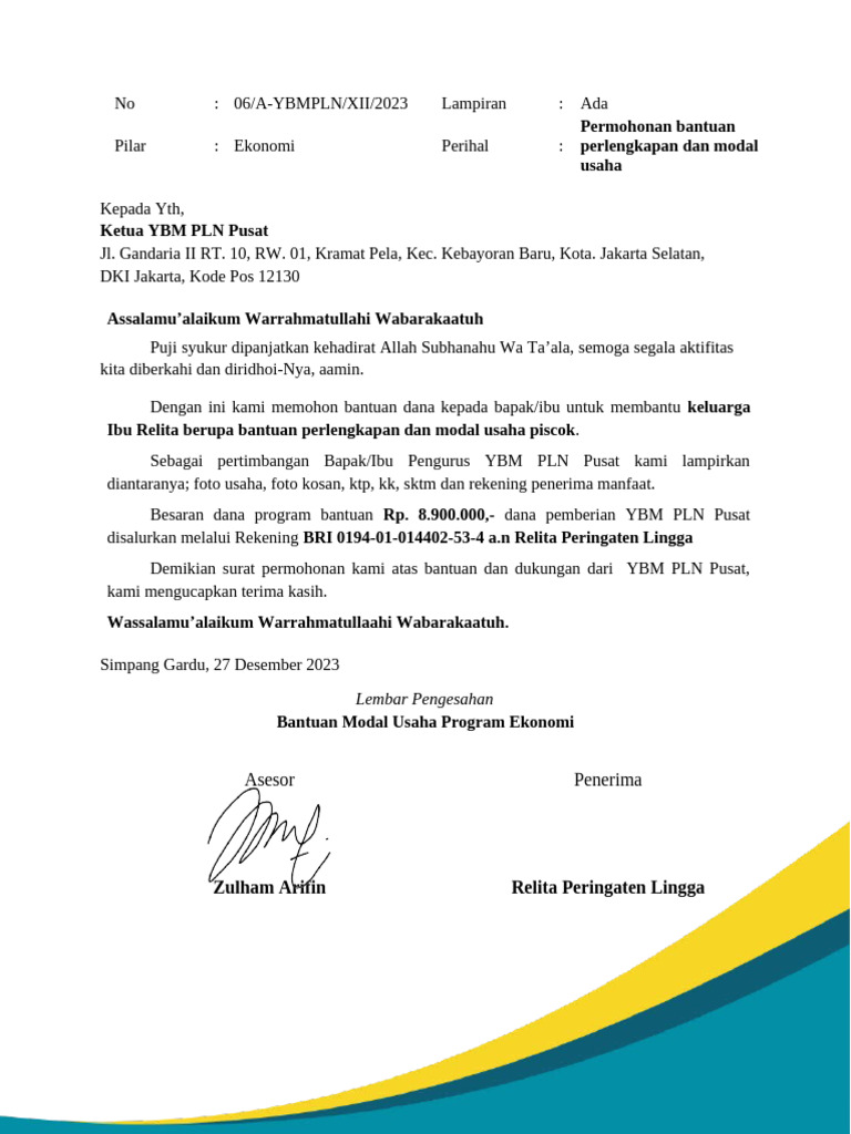 Template Rancangan Proposal | PDF