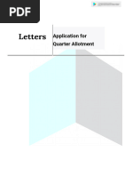 Government Quarter Allotment Application Guide | PDF