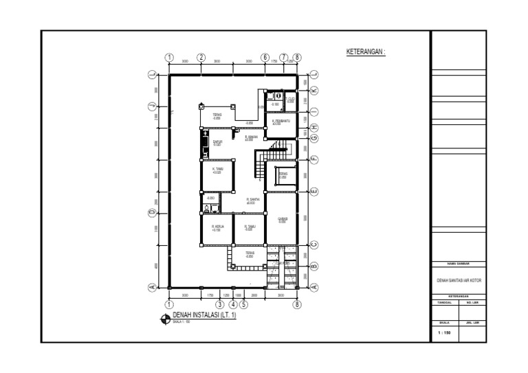 DENAH SANITASI AIR KOTOR Ok-Model | PDF