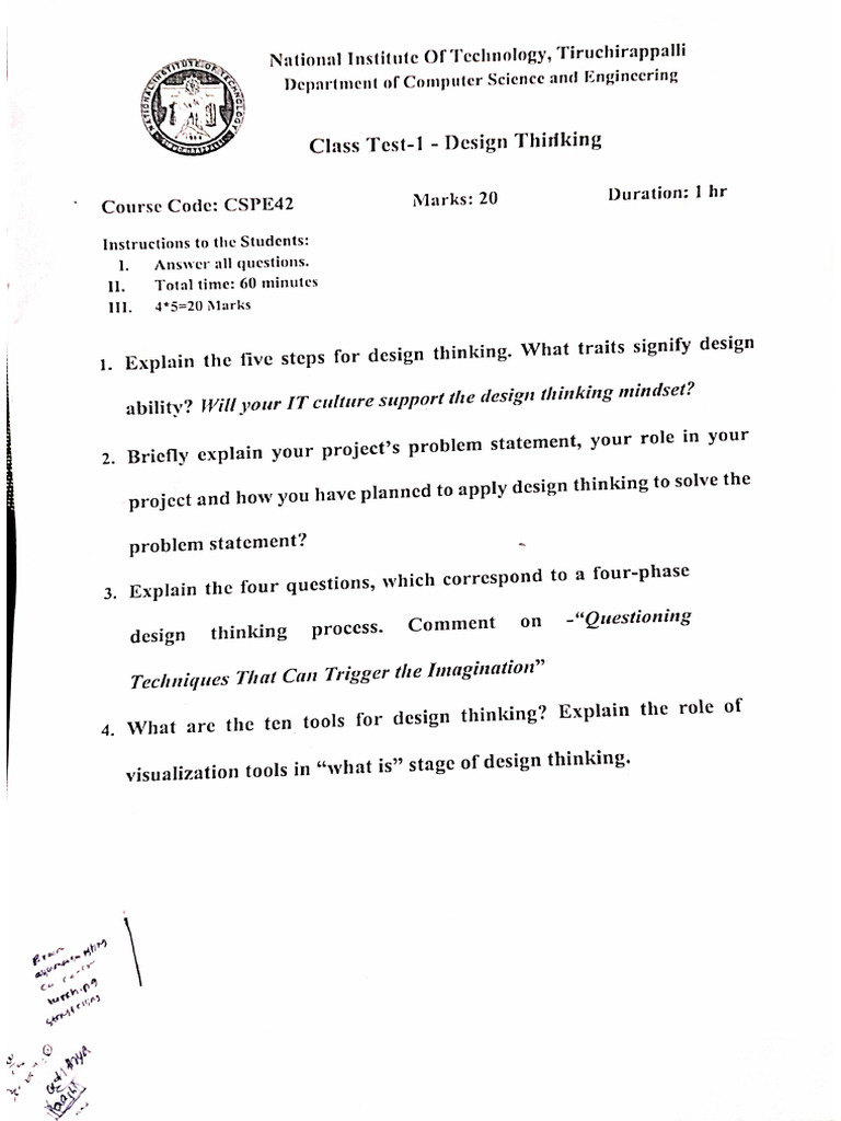 4th Sem Question Papers | PDF