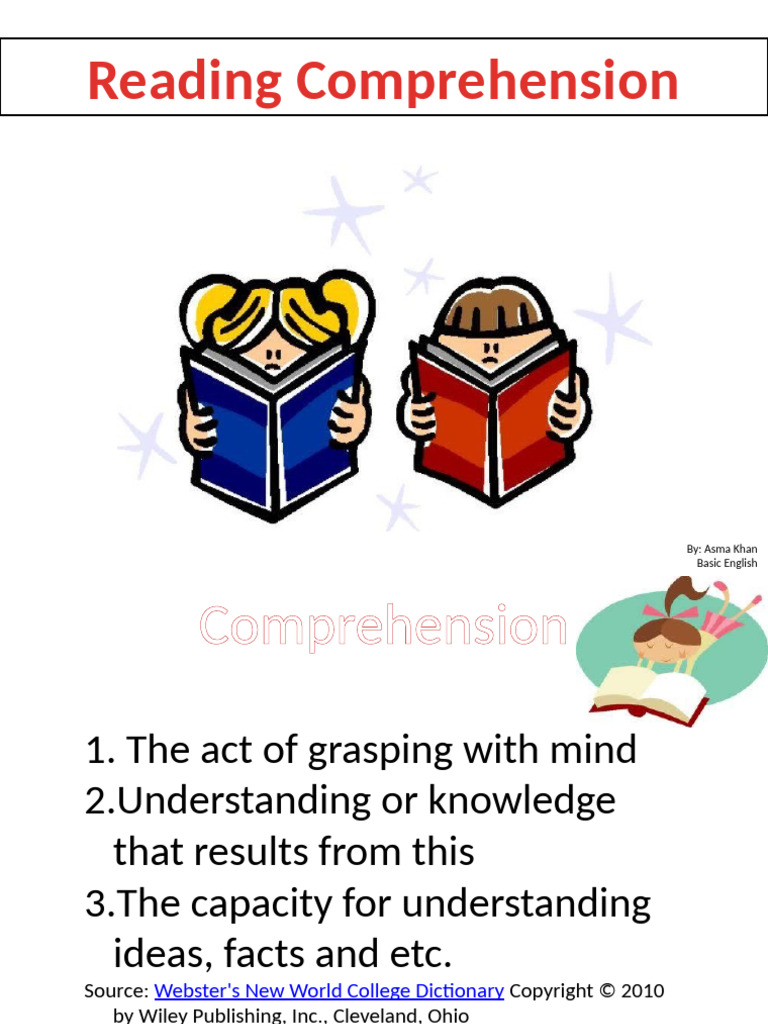 Reading Comprehension | PDF | Reading Comprehension | Behavior Modification
