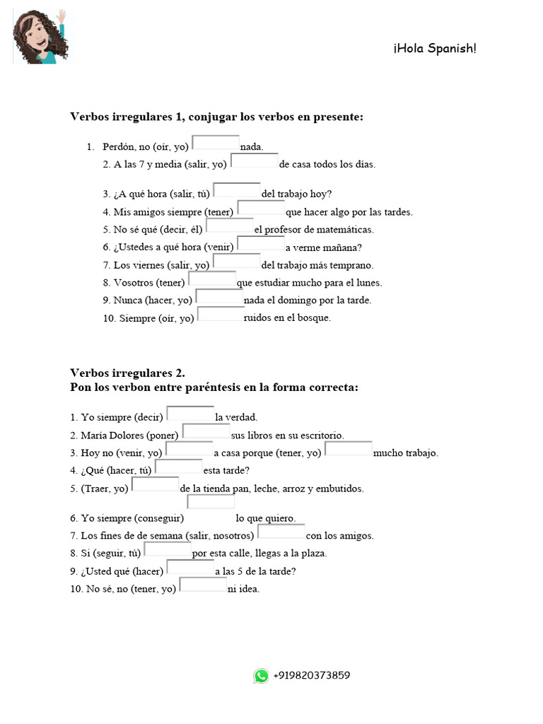 Practica Verb Irregular | PDF