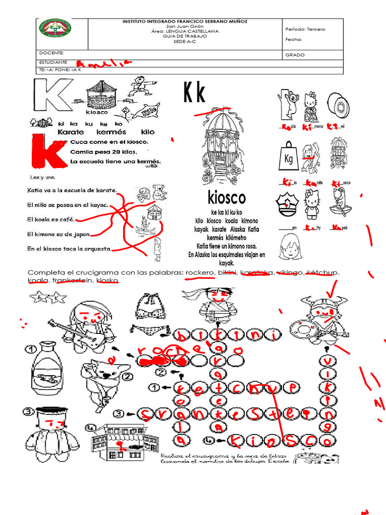 Fonema K K | PDF
